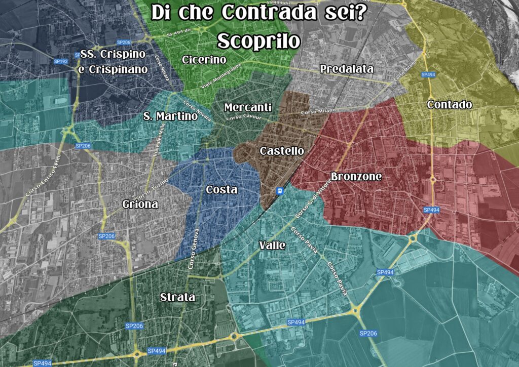 mappa contrade | ViviVigevano